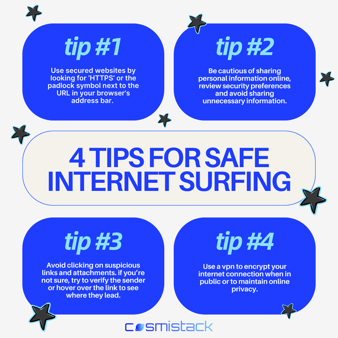 4 Tips for Safe Internet Surfing - Cosmistack Blog